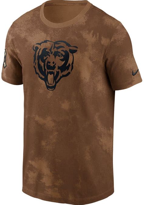Nike Chicago Bears Brown Salute To Service Sideline Short Sleeve T