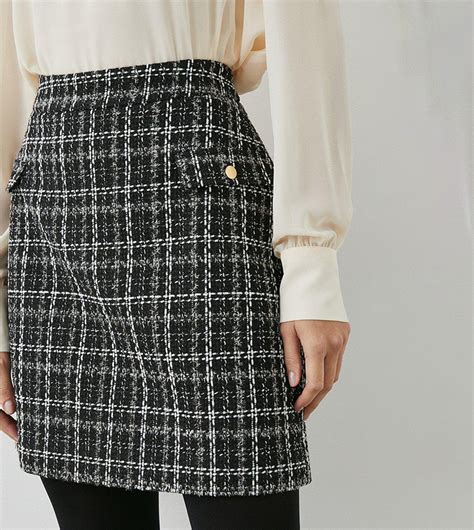 Buy Principles Boucle Plaid Mini Skirt In Black 6thStreet UAE