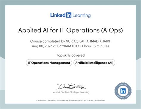 nur aqilah ahmad khairi on linkedin certificate of completion