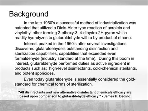 Glutaraldehyde Ppt