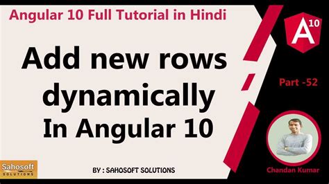 Add New Rows Dynamically In Angular 10 Angular 10 Full Tutorial In Hindi Youtube