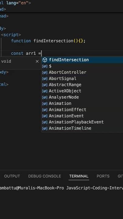 Find Array Intersection Without Built In Methods Javascriptinterview
