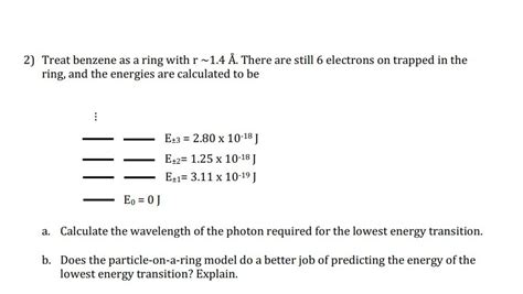 Solved 2 Treat Benzene As A Ring With R ~1 4 Ă There Are