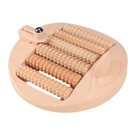 Dualoai Wooden Foot Massager Roller Comfortable During Travel For Women