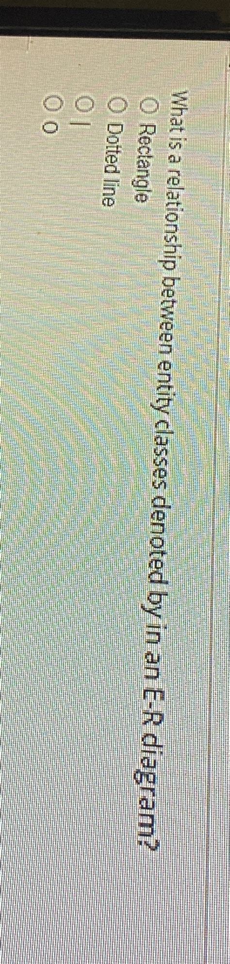 solved what is a relationship between entity classes denoted