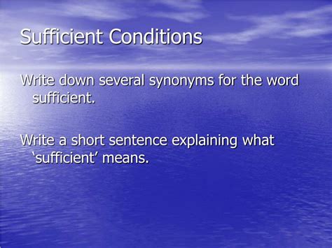 Ppt Necessary And Sufficient Conditions Powerpoint Presentation Free