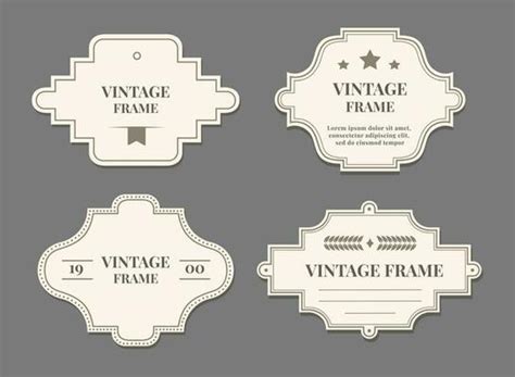 Vintage Frame Shape Vector Art Icons And Graphics For Free Download