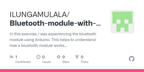 Github Ilungamulalabluetooth Module With Arduino In This Exercise