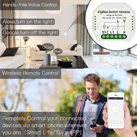 Diy Smart Switch Zigbee Relay Module Smart Life Grandado