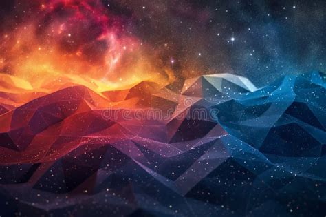 Digital Abstract Data Visualization With Graphs And Lines Geometric