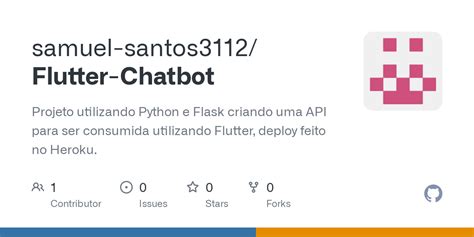 Github Samuel Santos3112flutter Chatbot Projeto Utilizando Python E