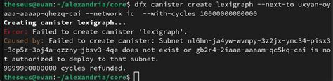 Not Authorized To Create Canisters On Public Subnet Command Line Tools Internet Computer