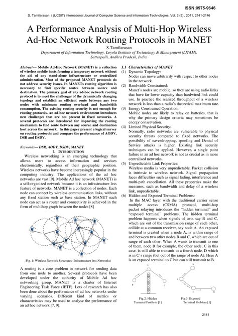 pdf a performance analysis of multi hop wireless ad hoc network