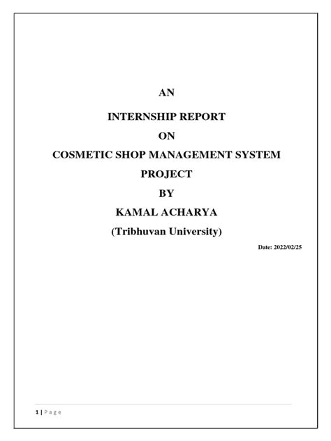 Cosmetic Shop Management System Project Report Pdf Software Testing