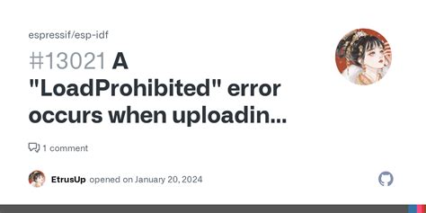 A Loadprohibited Error Occurs When Uploading Data Using Esprainmaker