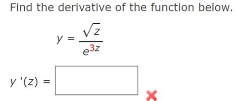 Solved Find The Derivative Of The Function Below Use Lower