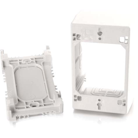 C2g Wiremold Uniduct Single Gang Extra Deep Junction Box White 16086
