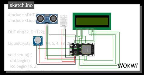 NodeMCU LCD DHT22 Wokwi ESP32 STM32 Arduino Simulator