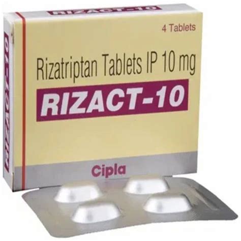 10mg Rizatriptan Tablet At ₹ 286box Pharmaceutical Tablets In