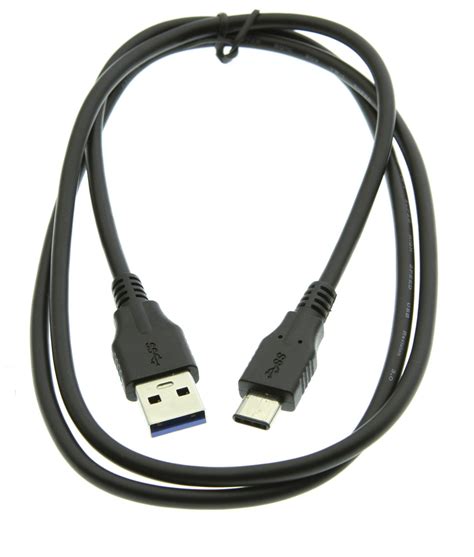 USB C Type A To C USB Ft Black Cable Coolgear
