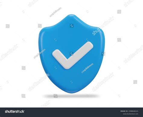 3d Security Verification Icon Vector Illustration Stock Vector Royalty Free 2398646121