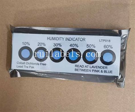 Humidity Indicator Cards 6 Spot 200 Can Ruilabels