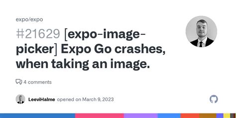 [expo image picker] expo go crashes when taking an image · issue