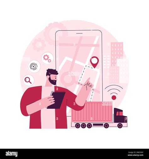 Autonomous Driving Abstract Concept Vector Illustration Automated Driving Technology Test