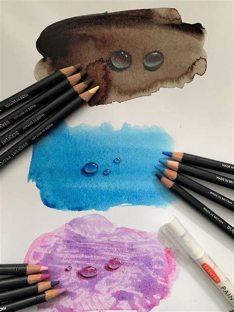 Drawing A Water Droplet In Coloured Pencil Bromleys Art Supplies