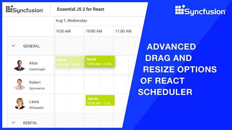 Advanced Drag And Resize Options Of React Scheduler Youtube