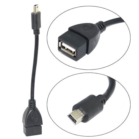 Saitech It Pack Mini Usb Otg Cable For Digital Cameras Usb A Female To Mini Usb B Pin