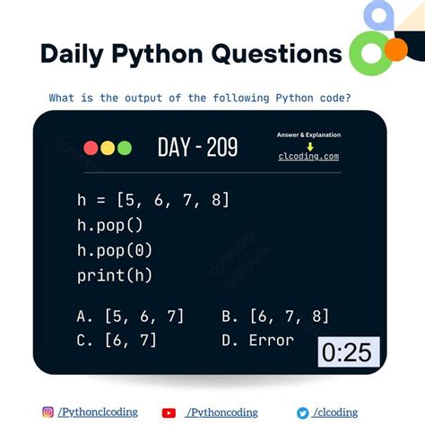Python Coding On Instagram Python Coding Challenge Day 209 What Is The Output Of The