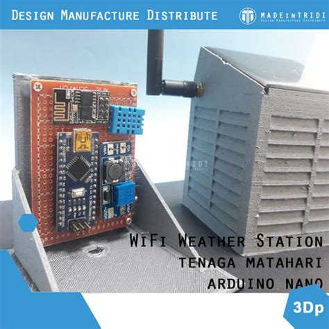 Jual Arduino Solar Powered Wifi Weather Station Pemantau Cuaca Putih Jual Arduino Solar Powered Wifi Weather Station Pemantau Cuaca Putih