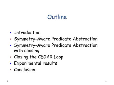 Ppt Symmetry Aware Predicate Abstraction For Shared Variable