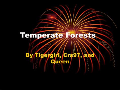 Temperate Forests Ppt