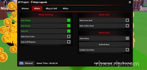 Ninja Legends Auto Swing Auto Sell Auto Hoops Mobile Script Scripts