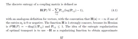 Statistics Optimal Transport And Entropic Regularization Mathematics Stack Exchange