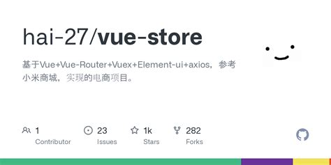 Issues Hai Vue Store GitHub