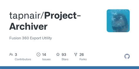 Github Tapnairproject Archiver Fusion 360 Export Utility