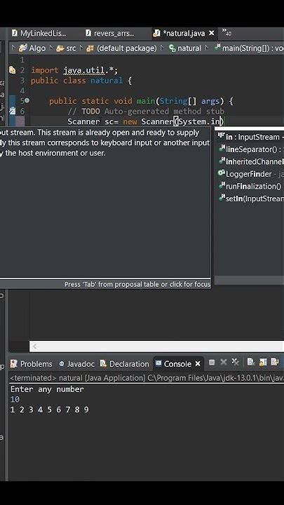 How To Print N Natural Number Java Youtube