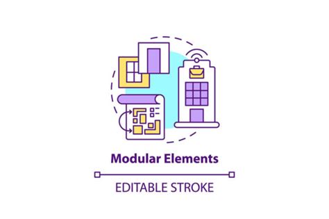 Modular Elements Concept Icon Graphic By Bsd Studio Creative Fabrica