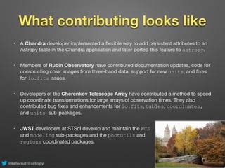 Astropy Project Update For ADASS PPT