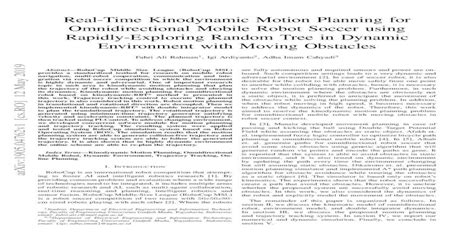 Pdf Real Time Kinodynamic Motion Planning For Omnidirectional · The Trajectory Tracking