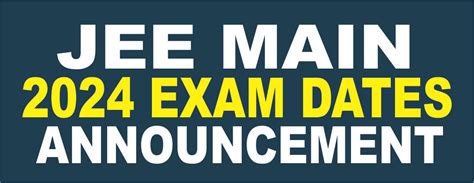 Jee Main 2024 Exam Date Announcement Lokprasang News