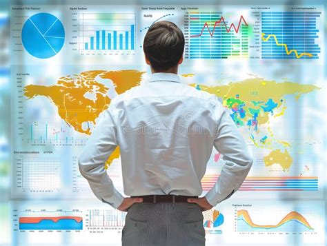 Executive Reviewing Enterprise Data And Analytics On Digital Dashboard For Strategic Business