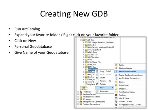 Ppt Geodatabase Creation And Features Management In Arcgis Powerpoint