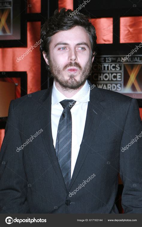 Actor Casey Affleck Arrives 13th Annual Critics Choice Awards Santa Stock Editorial Photo