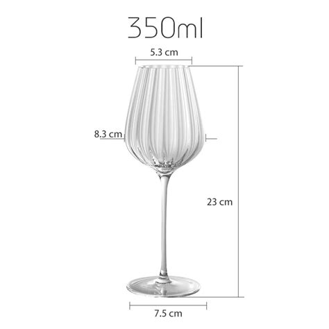 Ribbed Wine Glasses Sleek Modern Vibes Glasscias