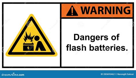 Do Not Approach The ARC Flash Battery Warning Sign Stock Illustration Illustration Of Light
