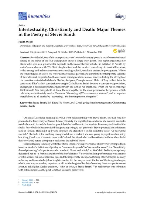 Pdf Intertextuality Christianity And Death Major Themes In The